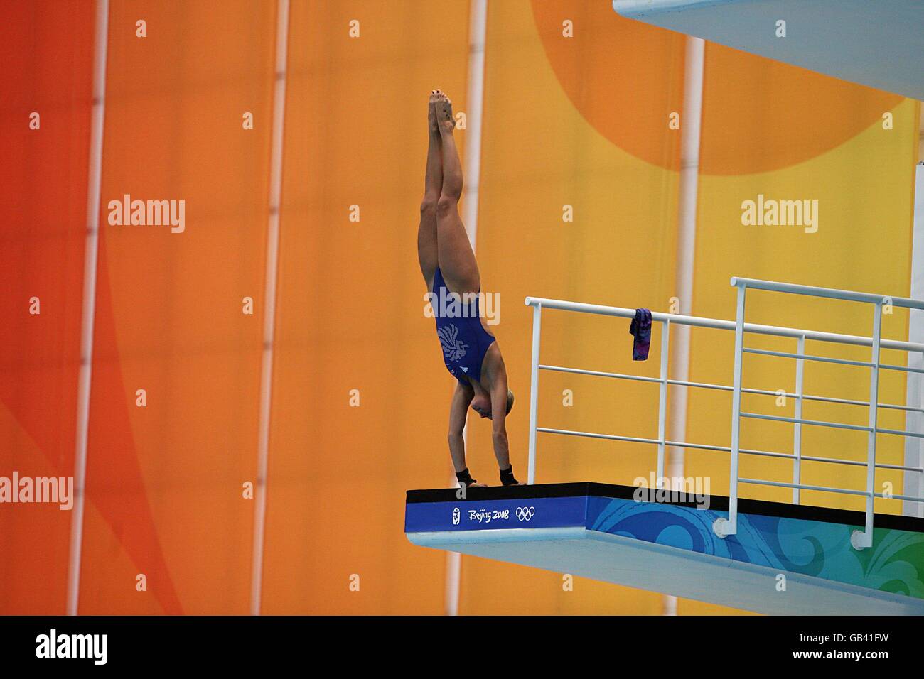 Great Britain's Tonia Couch at practices at the National Aquatics ...