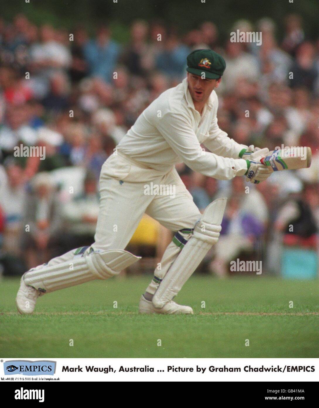 CRICKET. STEVE WAUGH - AUSTRALIA BATTING Stock Photo - Alamy