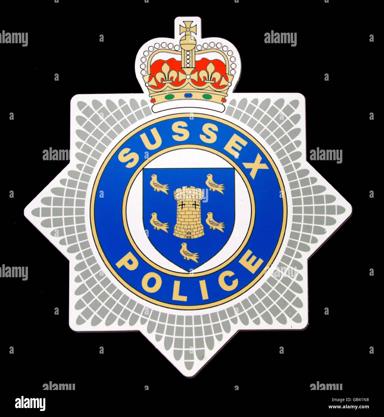 Sussex Police badge Stock Photo - Alamy