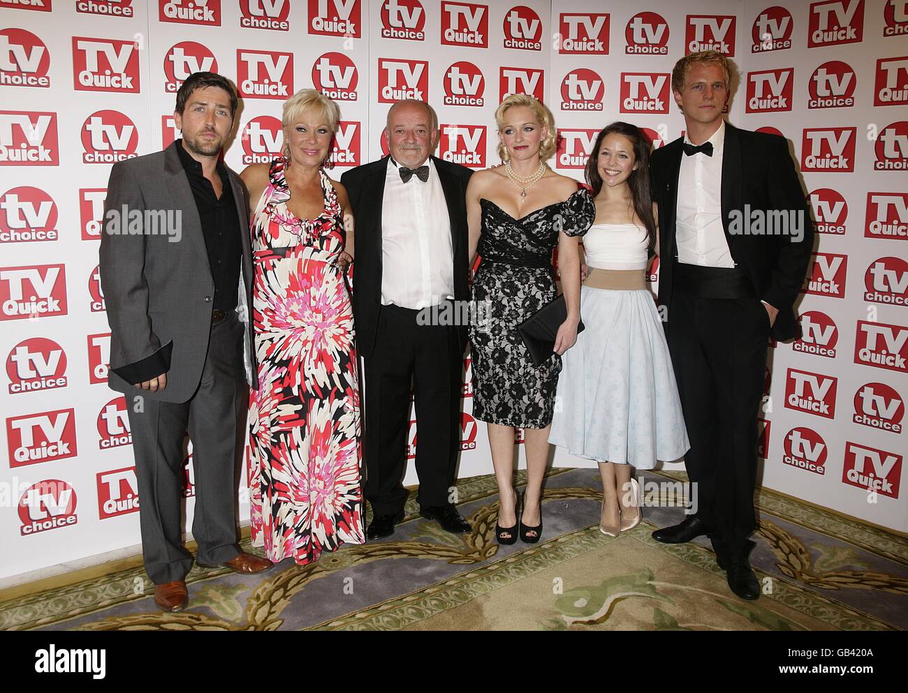 The cast of Waterloo Road arrive for the TV Quick and TV Choice awards ...