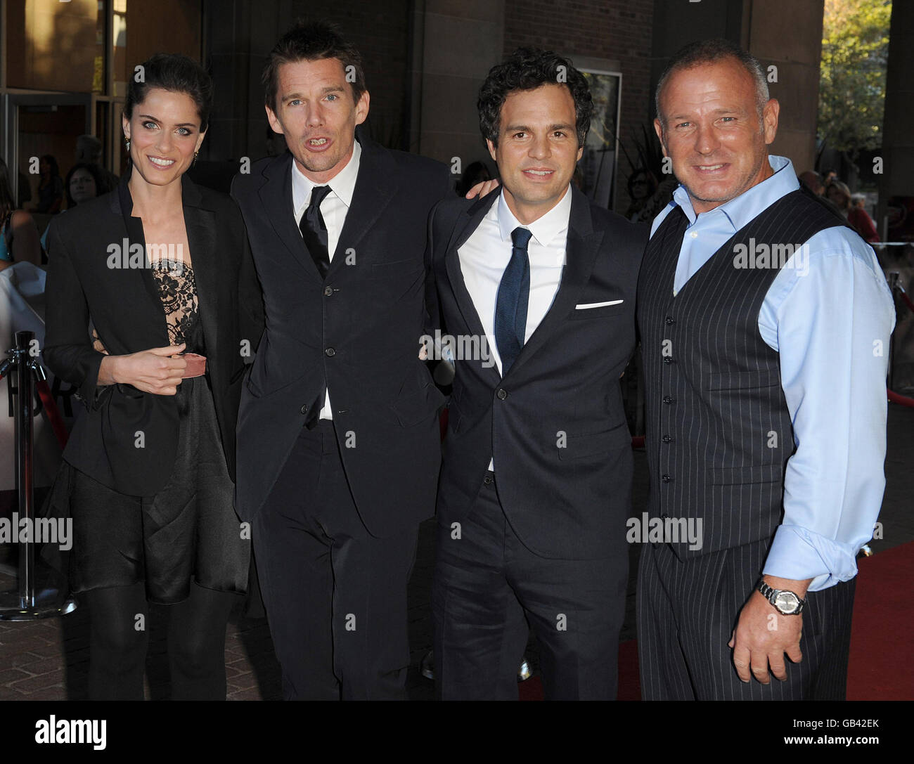 From left to right: Amanda Peet, Ethan Hawke, Mark Ruffalo and Brian ...