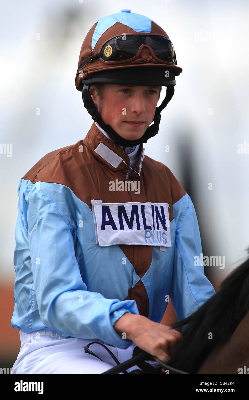 Horse Racing - Great Leighs. Jockey Jack Mitchell Stock Photo - Alamy