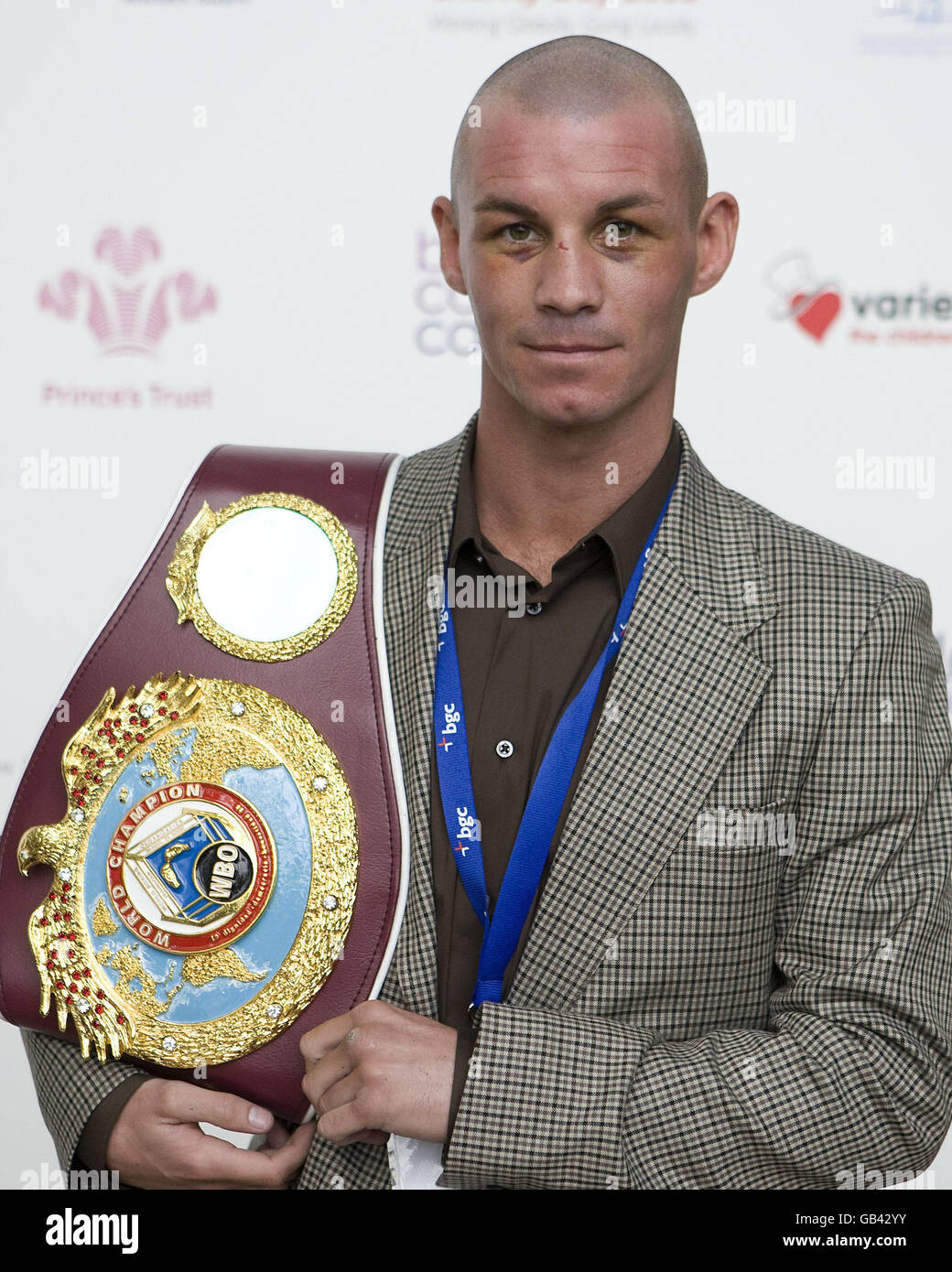 WBO World Super-Featherweight Champion Nicky Cook during the press ...