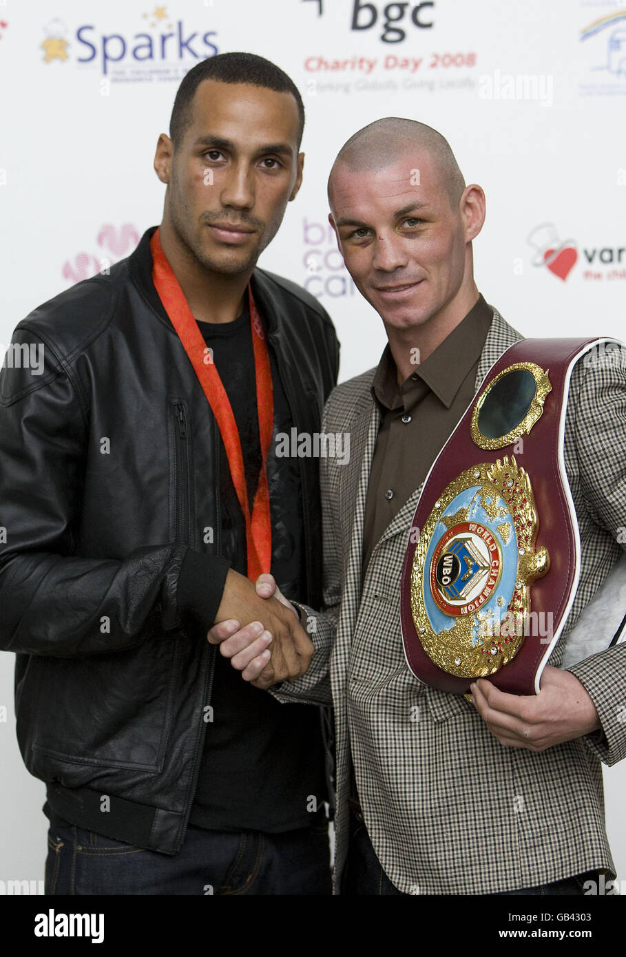 WBO World Super-Featherweight Champion Nicky Cook and Olympic Champion ...
