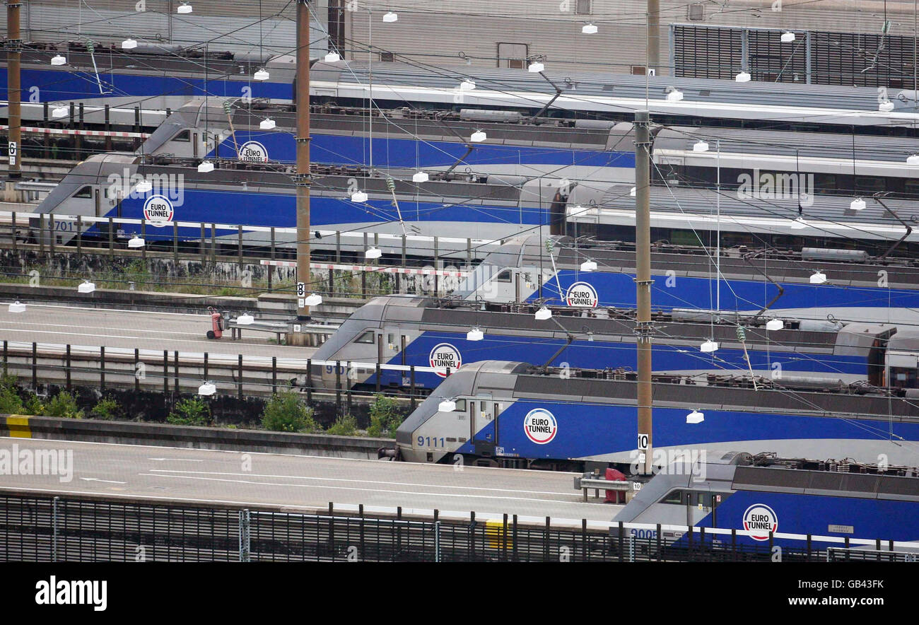 Channel Tunnel Fire Stock Photo - Alamy
