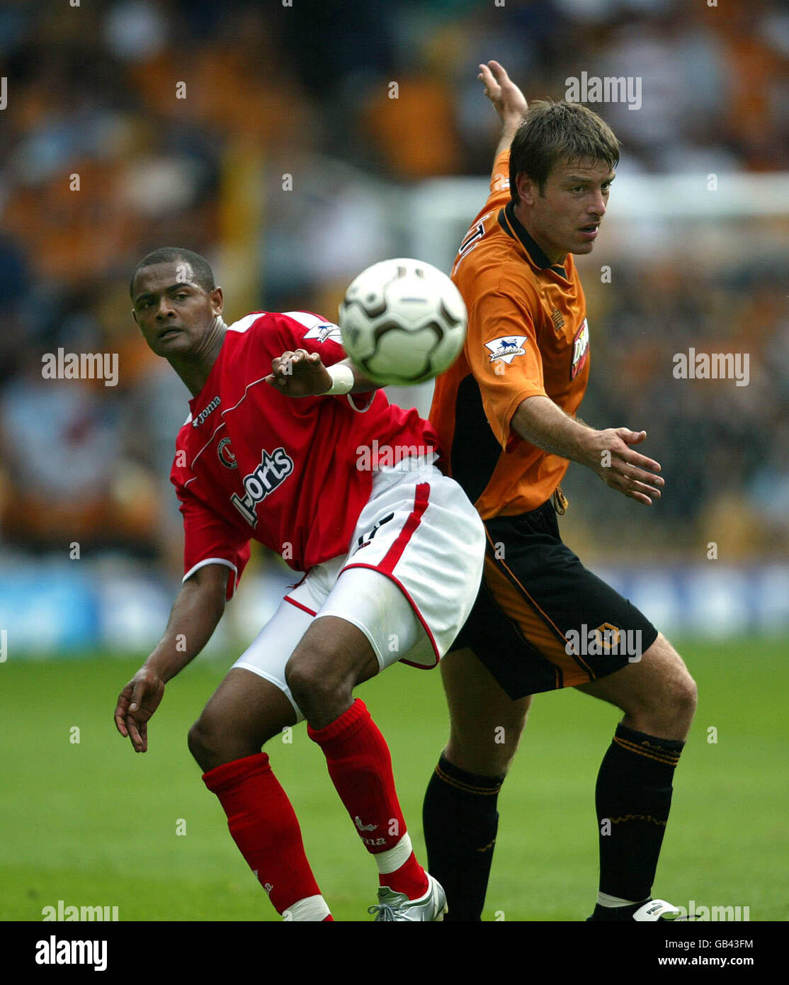 Wolverhampton Wanderers' Paul Butler and Charlton Athletic's Shaun ...