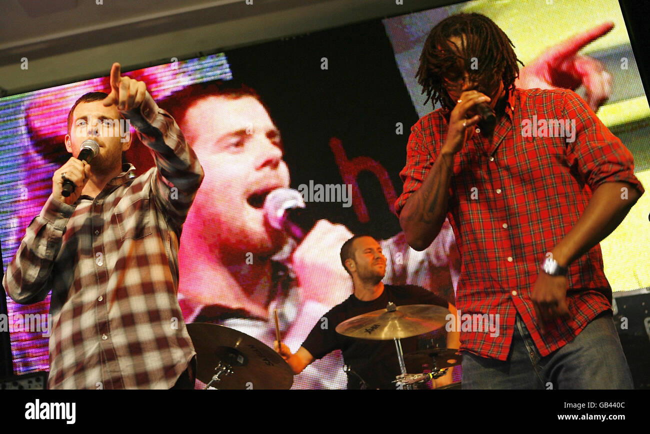 Mike Skinner of The Streets performs an instore gig to promote the ...