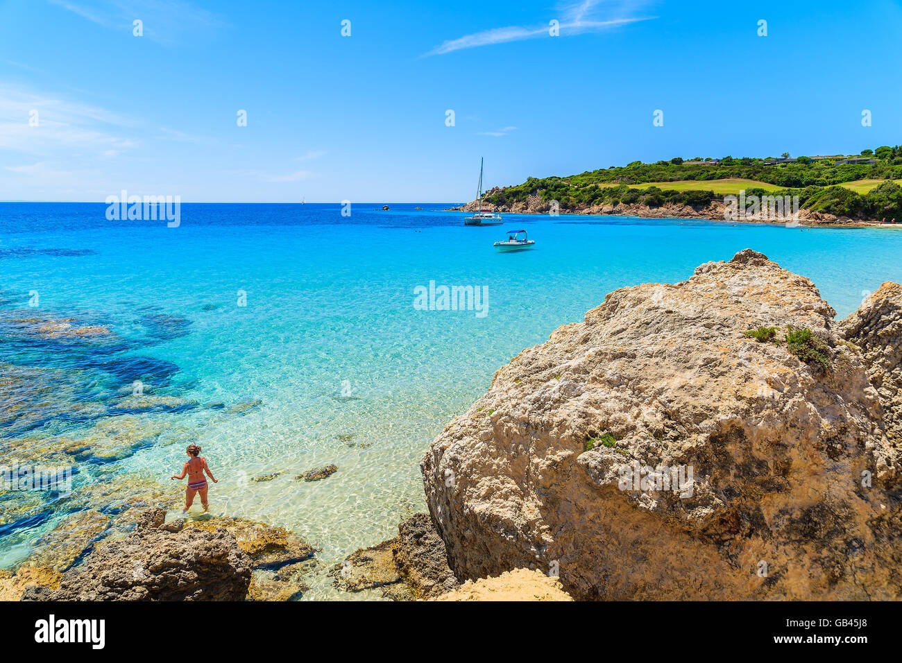 Woman swimming in crystal hi-res stock photography and images - Alamy