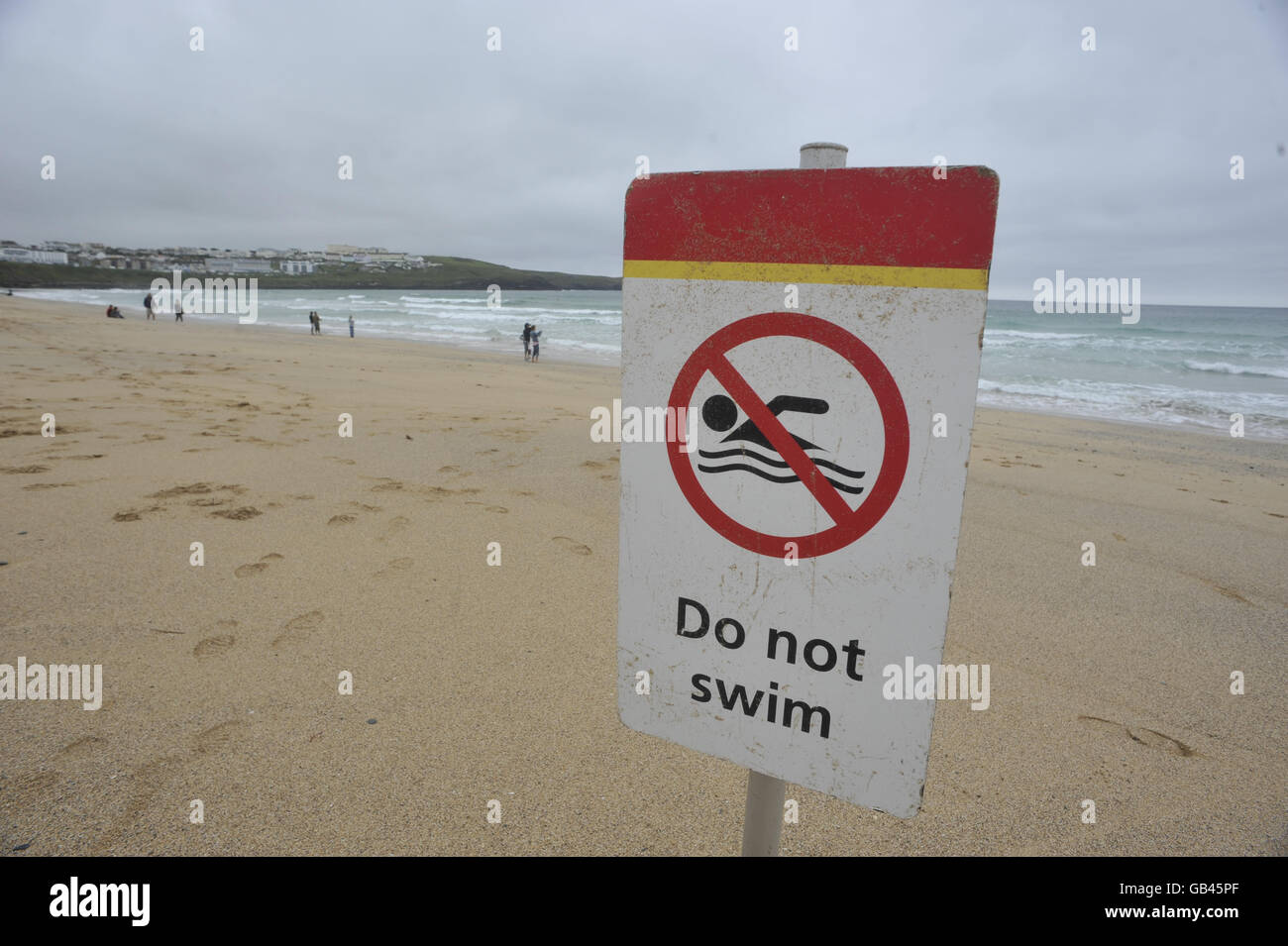 Fistral beach sign hi-res stock photography and images - Alamy