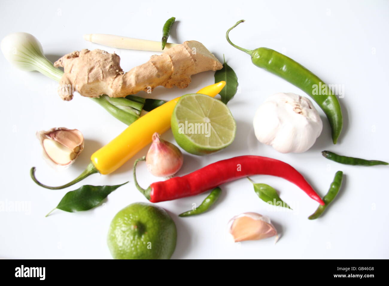 Beautiful fresh Thai Spices Stock Photo - Alamy