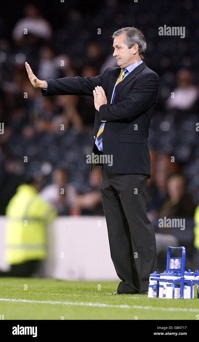 Scotland manager George Burley during the Tennent's International ...