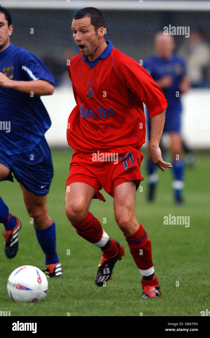 Soccer friendly leek town v macclesfield town hi-res stock photography ...