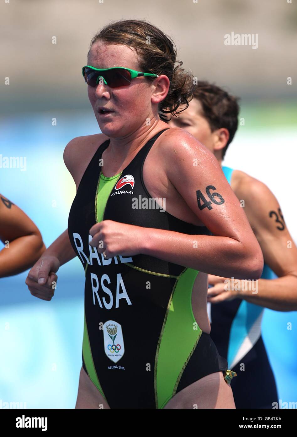 South Africa's Mari Rabie takes part in the running stage of the Women ...