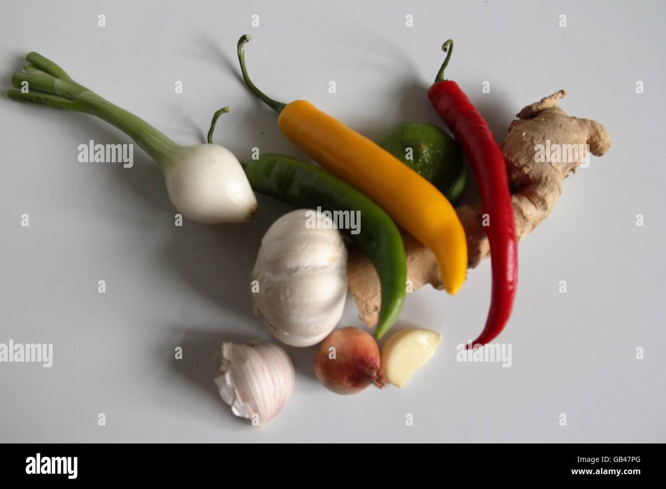 Beautiful fresh Thai Spices Stock Photo - Alamy