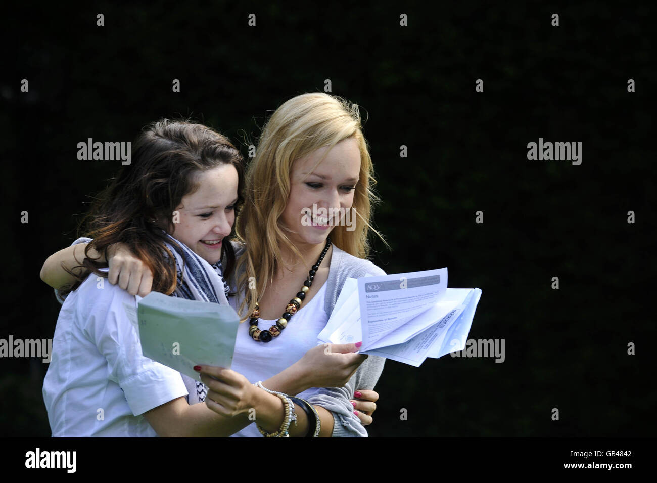 Celebrate getting their gcse results hi-res stock photography and ...