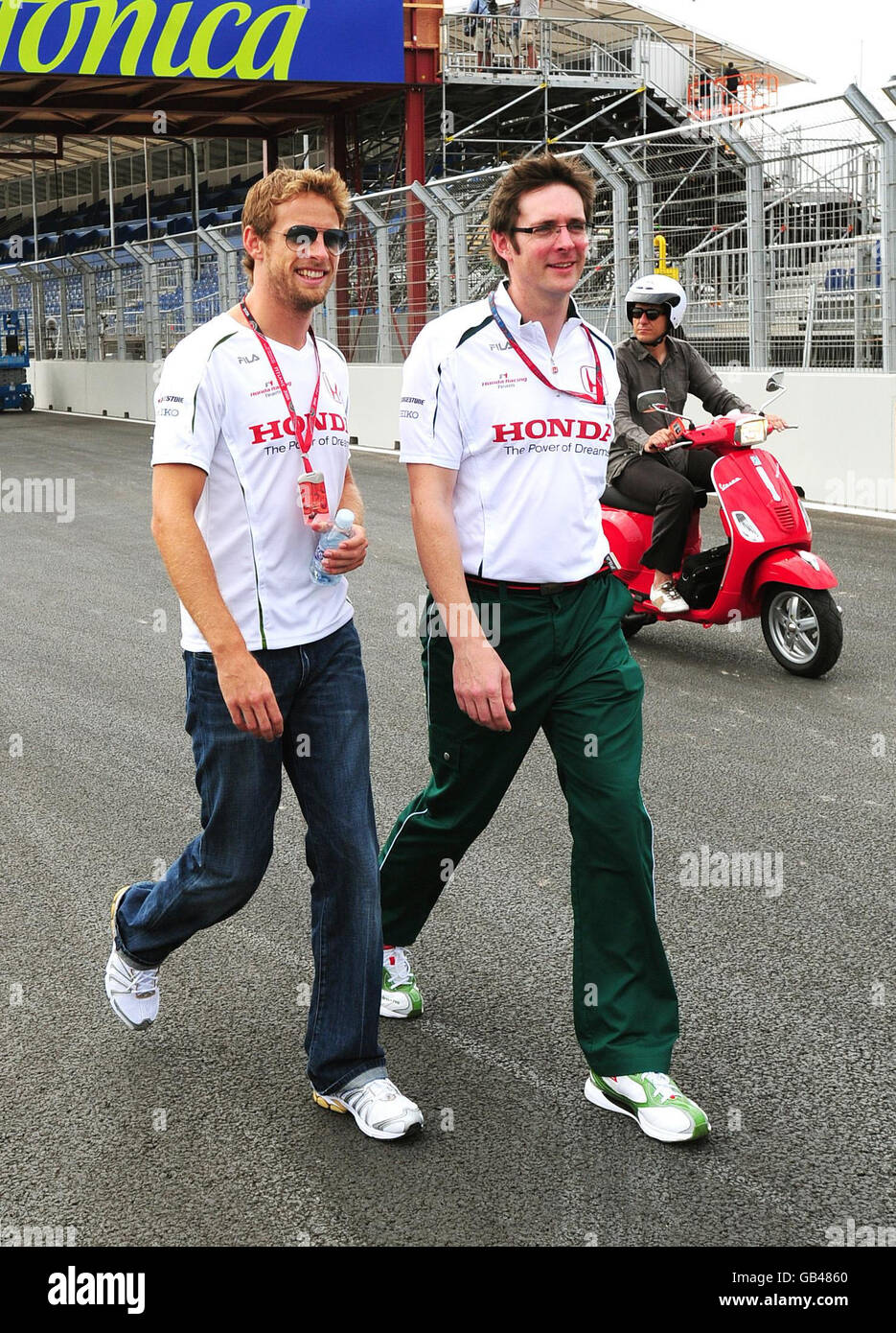 Formula one driver walking car hi-res stock photography and images - Alamy