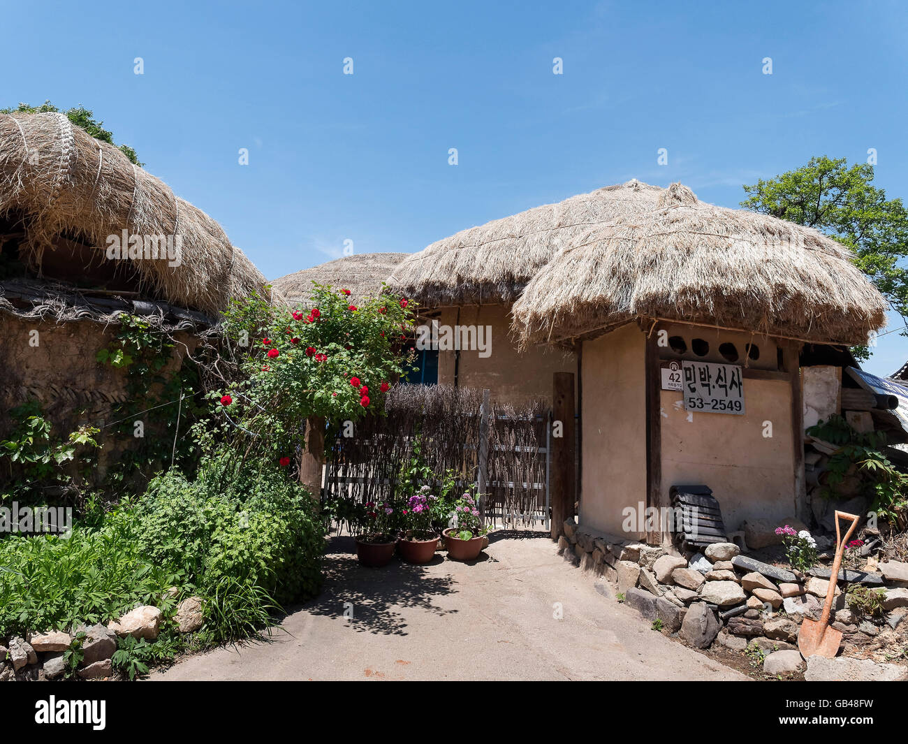Hahoe Folk Village near Andong, province Gyeongsangbuk-do, South Korea ...