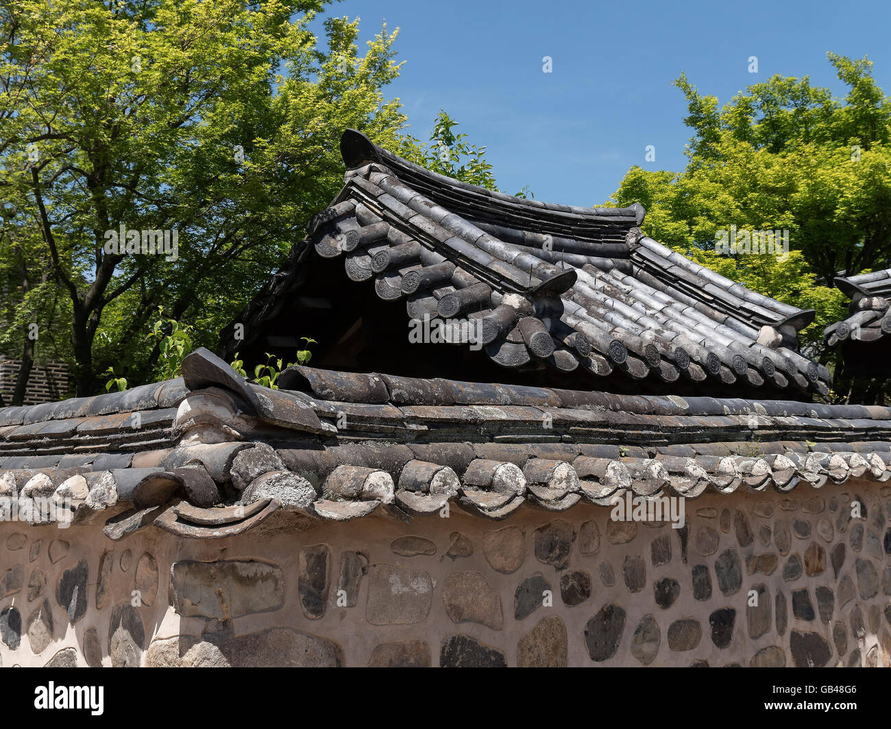 Hahoe Folk Village near Andong, province Gyeongsangbuk-do, South Korea ...