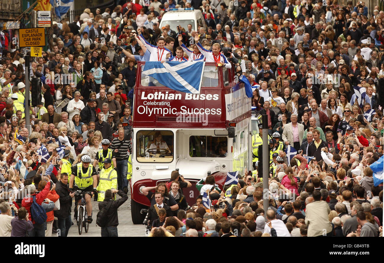 Olympics - Scottish Medalists Parade - Edinburgh Stock Photo - Alamy