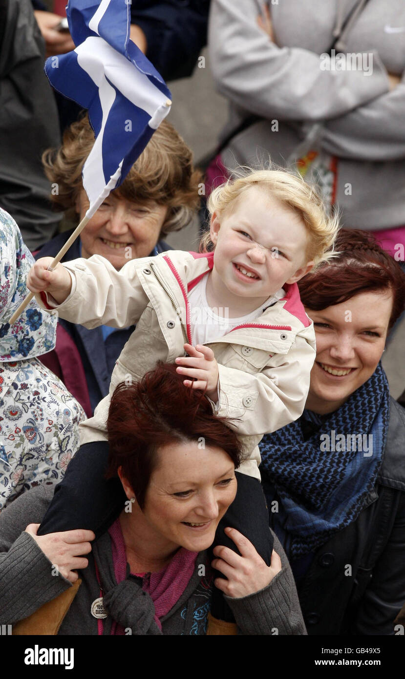 Olympics - Scottish Medalists Parade - Edinburgh Stock Photo - Alamy