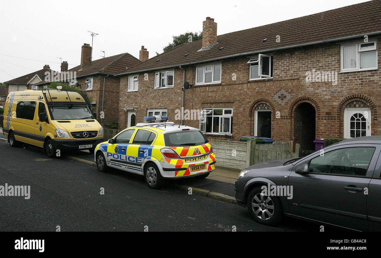 A general view police outside house in ashcombe road hi-res stock ...