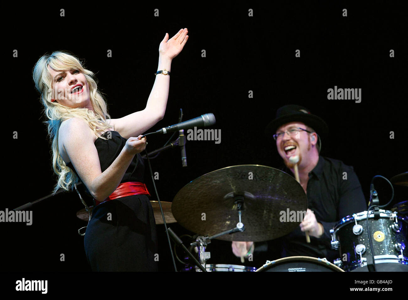 Duffy performs on the third day of the Electric Picnic at the ...