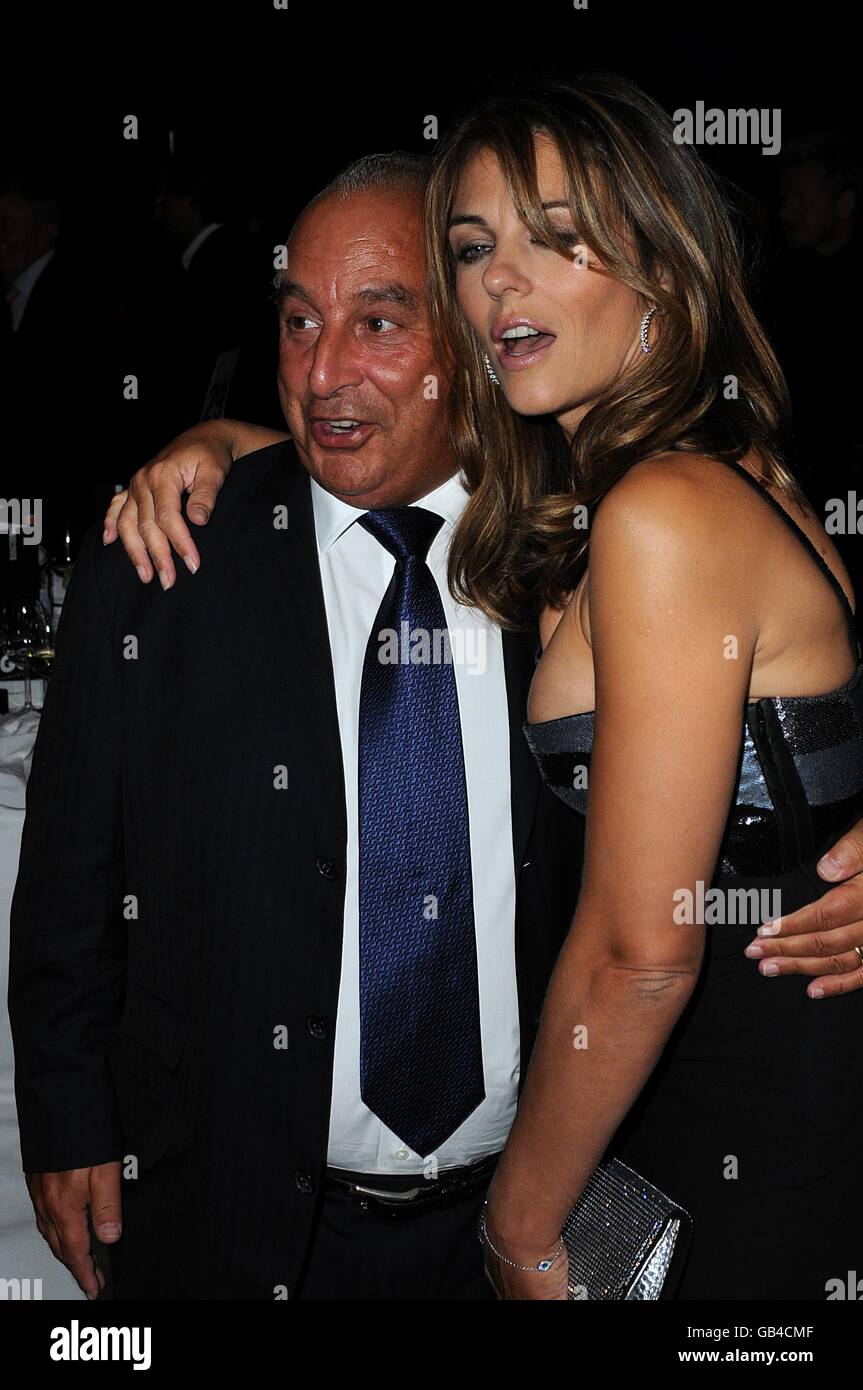 Sir Philip Green and Elizabeth Hurley at the afterparty for the GQ Men ...