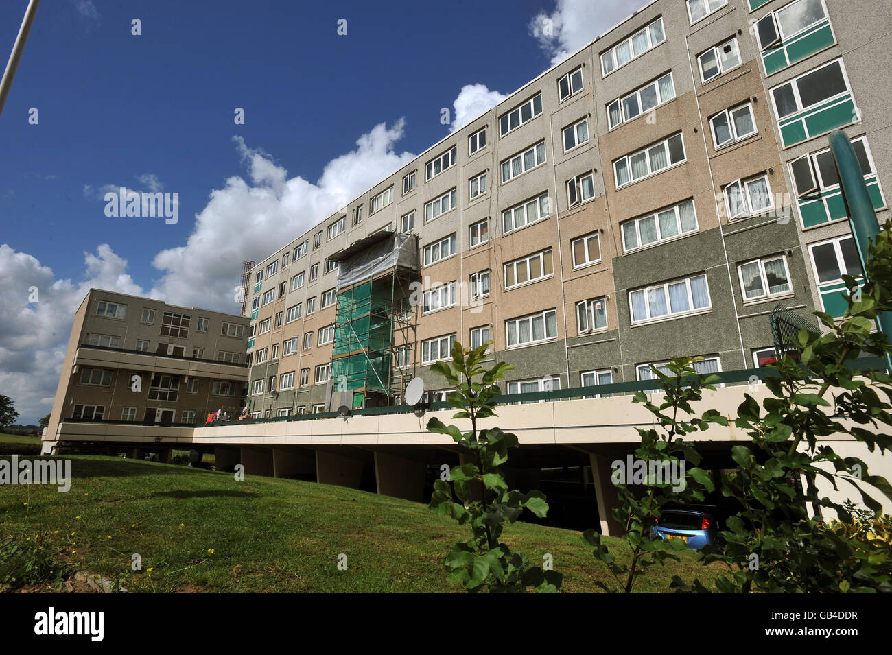 A general view of the Croydon block of flats on the Broadwater Farm ...