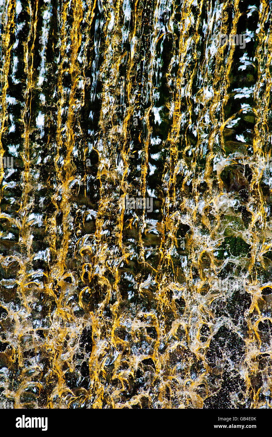 The Caldermill Falls on the river Calder in Lochwinnoch, Renfrewshire ...