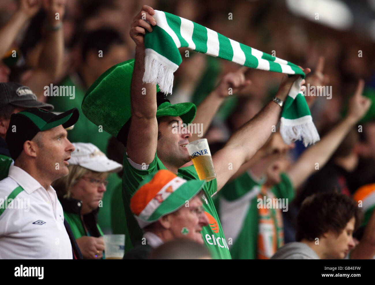 A Republic of Ireland fan during the World Cup Qualifying Group Eight ...
