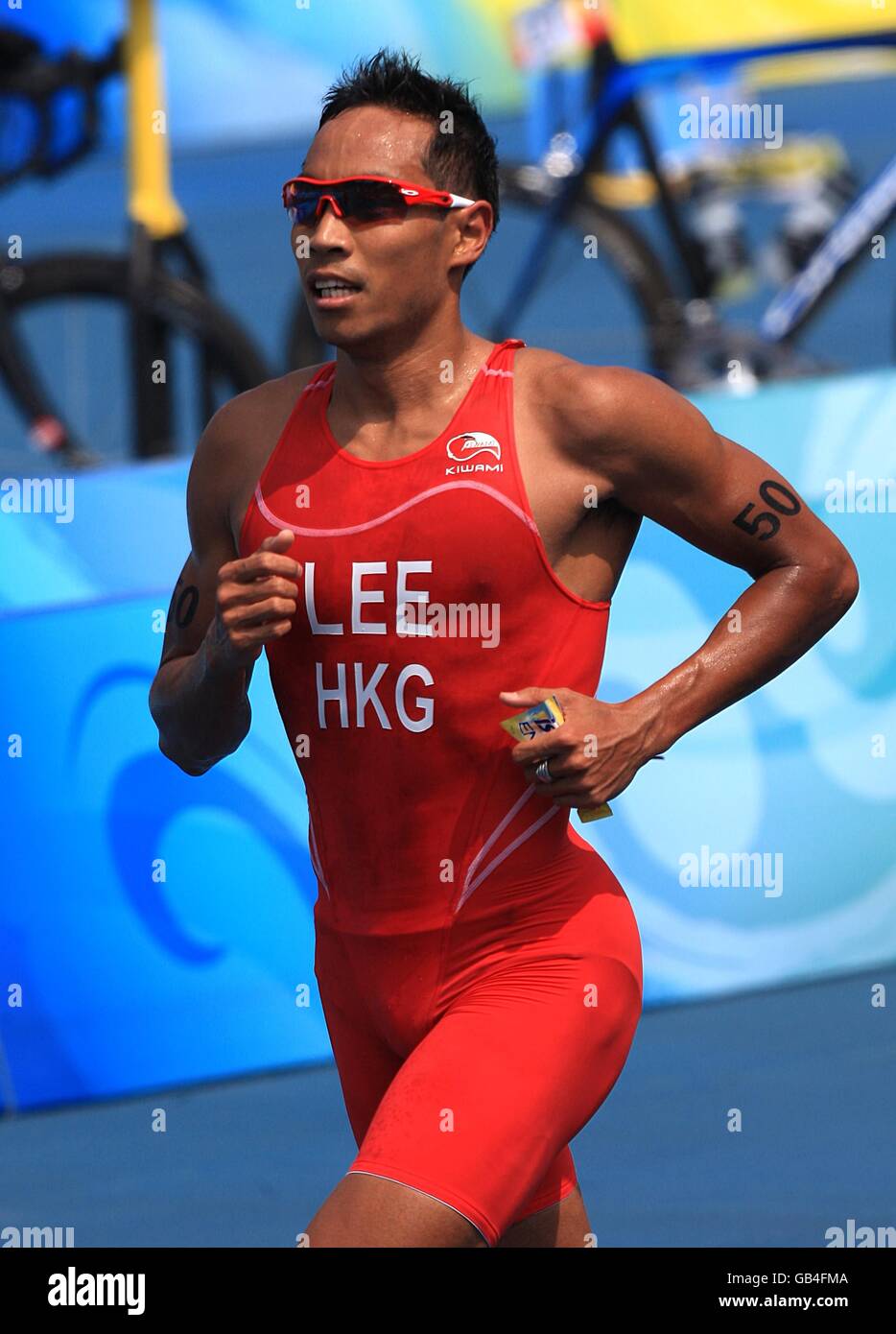 Hong Kong's Chi Wo Daniel Lee during the Men's Triathlon at the ...