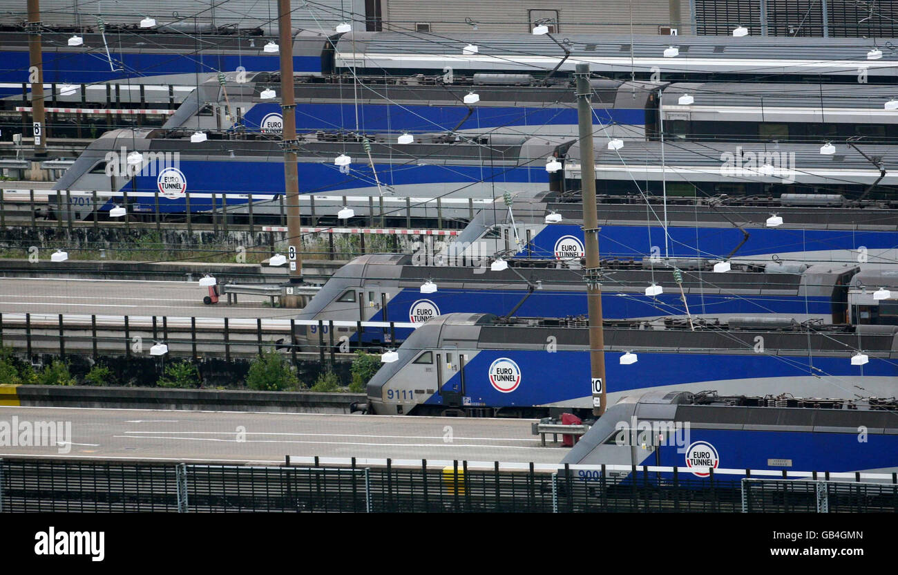 Channel Tunnel Fire Stock Photo - Alamy