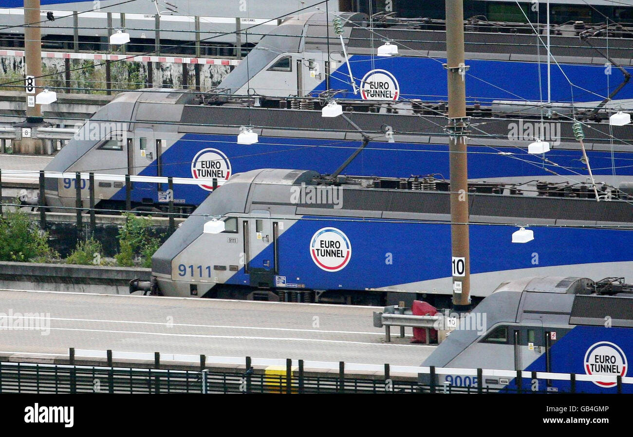 Channel Tunnel Fire Stock Photo - Alamy