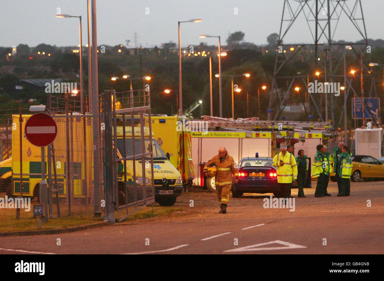 Channel Tunnel Fire Stock Photo - Alamy