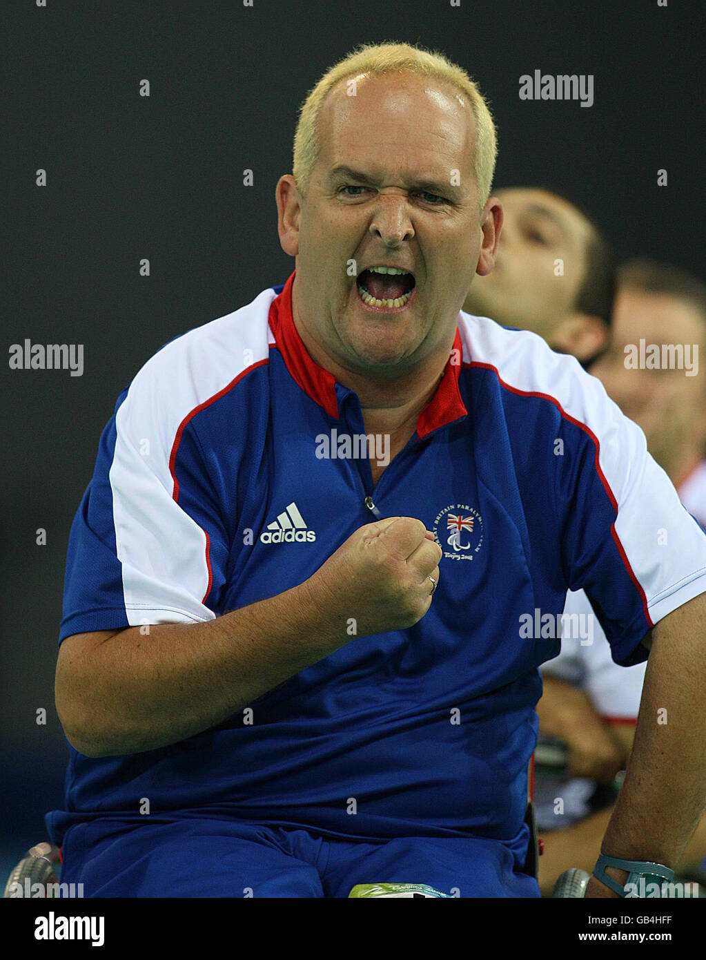 Half length mid top celebrating achievement happy shouting mangsb hi ...