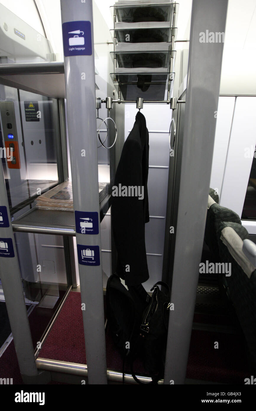 A generic photograph of the first class coach on the Heathrow Express ...