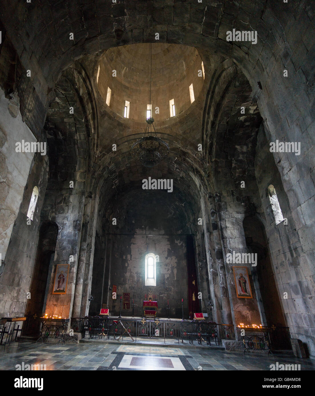 Interior of St. Paul and Peter church at Tatev monastery in Armenia ...