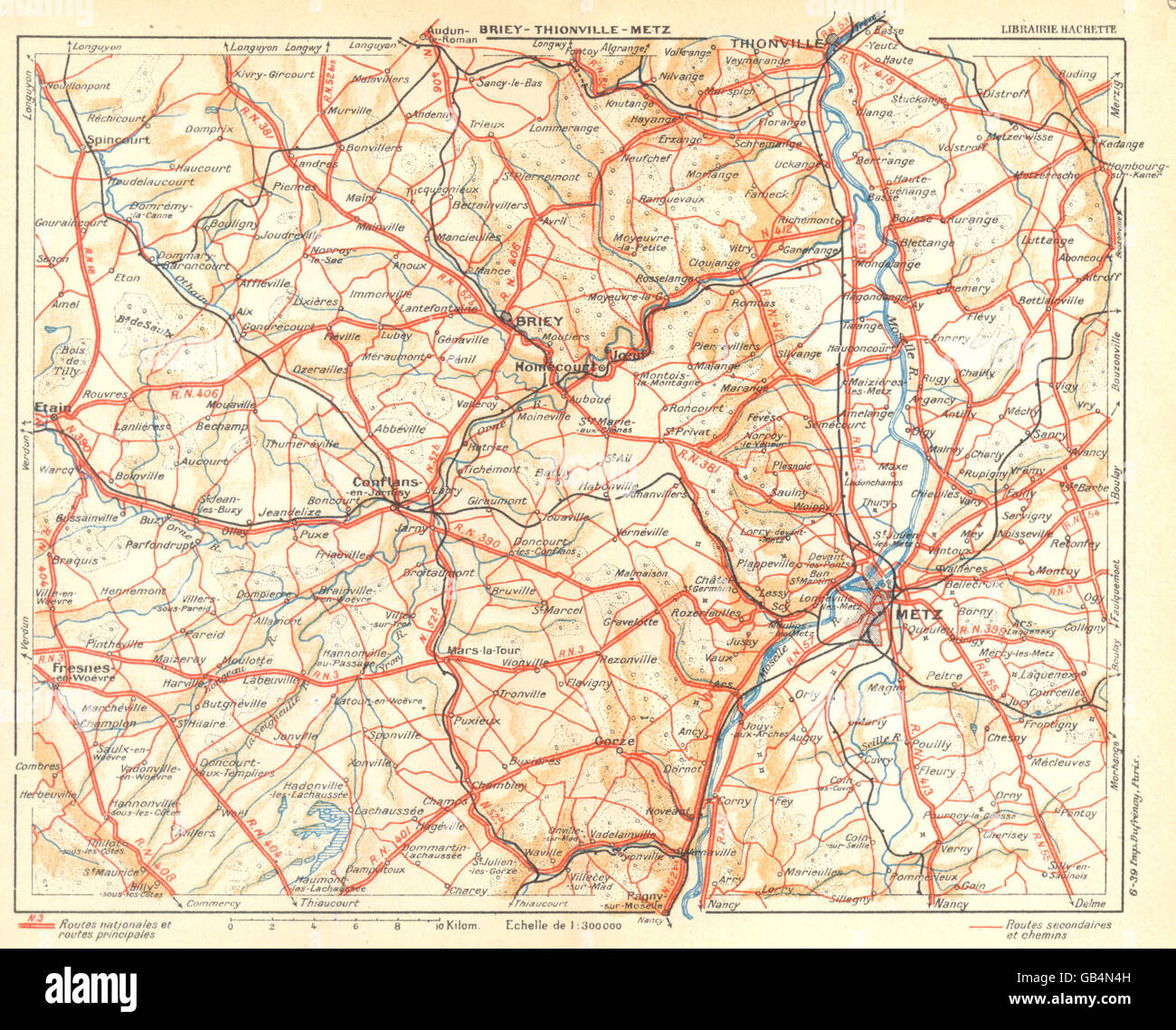Map of thionville hi-res stock photography and images - Alamy