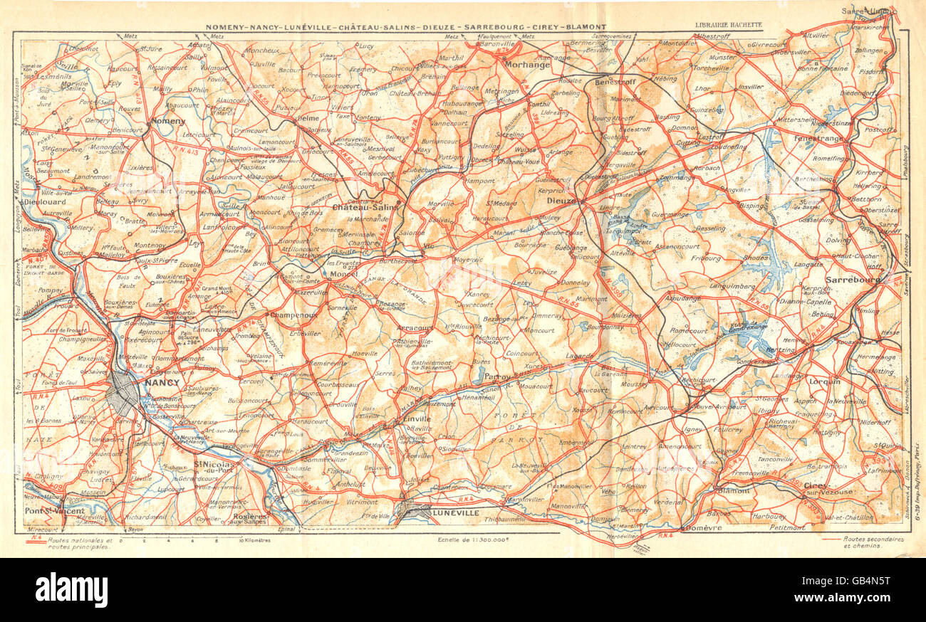 NANCY:Nomeny-Lunéville-Château-Salins-Dieuze-Sarrebourg-Cirey-Blamont ...