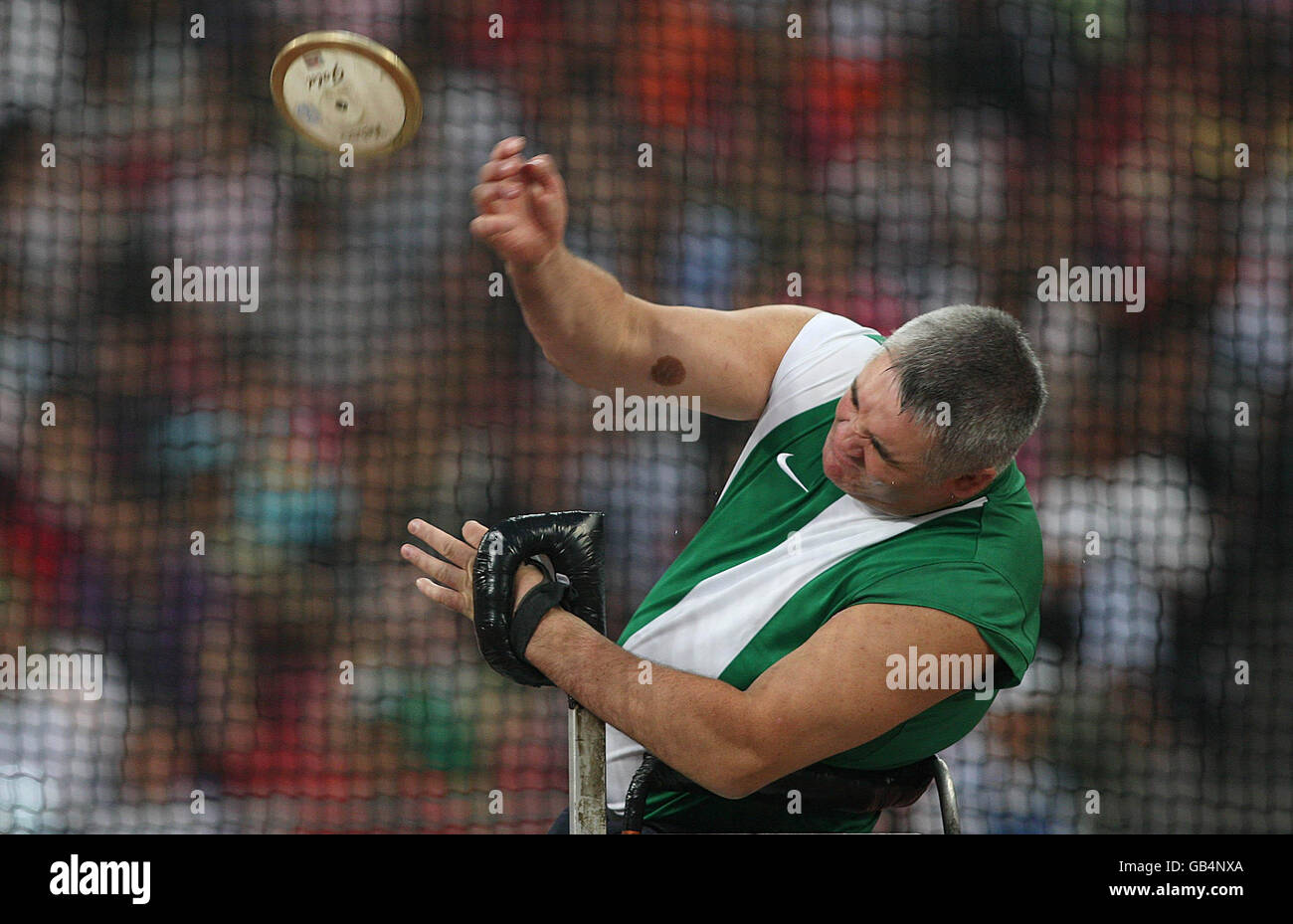 Ireland's Gareth Culliton competing in the men's Discus F33 Fina at the ...