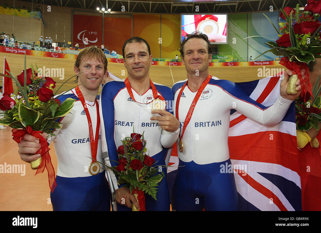 Great Britain's Jody Cundy, Darren Kenny and Mark Bristow after winning ...