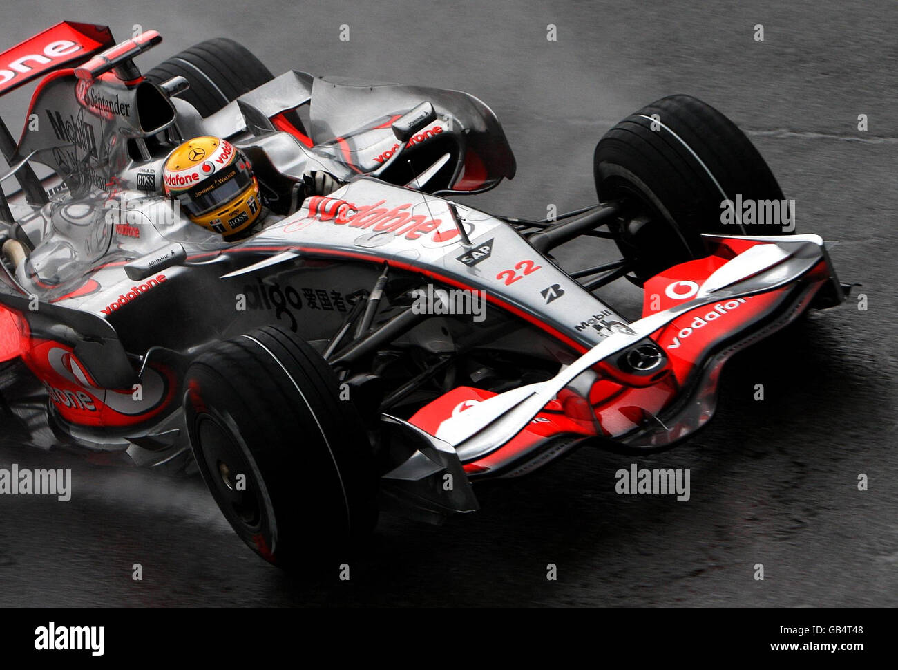Vodafone Mclaren driver Lewis Hamilton goes round the Parabolica during ...