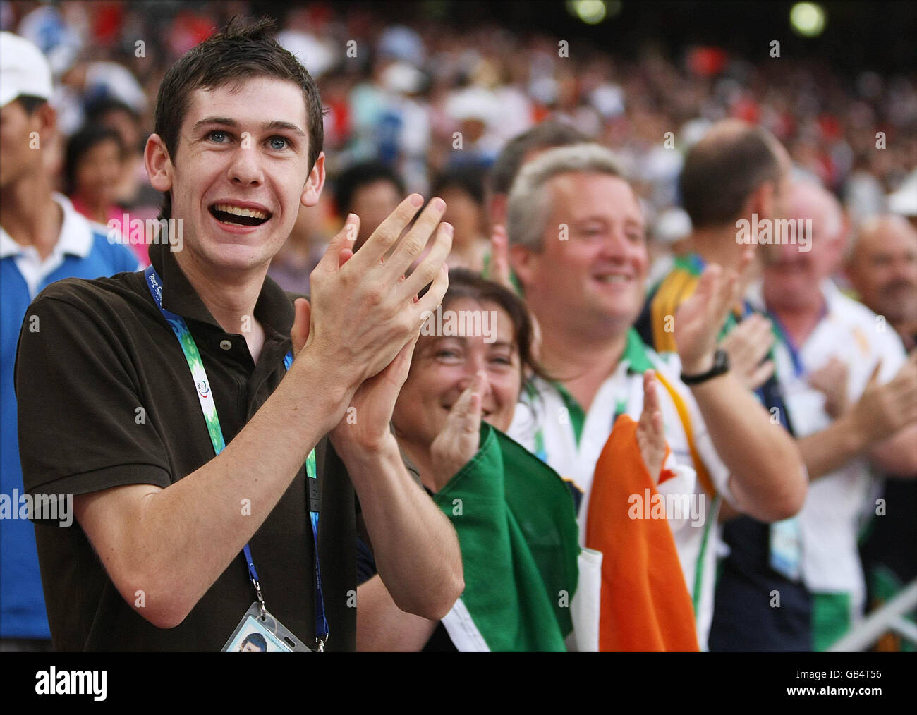 Republic of Ireland's Jason Smyth celebrates winning a gold medal in ...