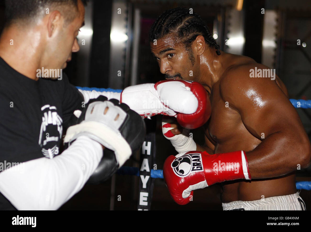 Boxing - David Haye Media Work Out - O2 Arena. Heaveyweight Boxer David ...
