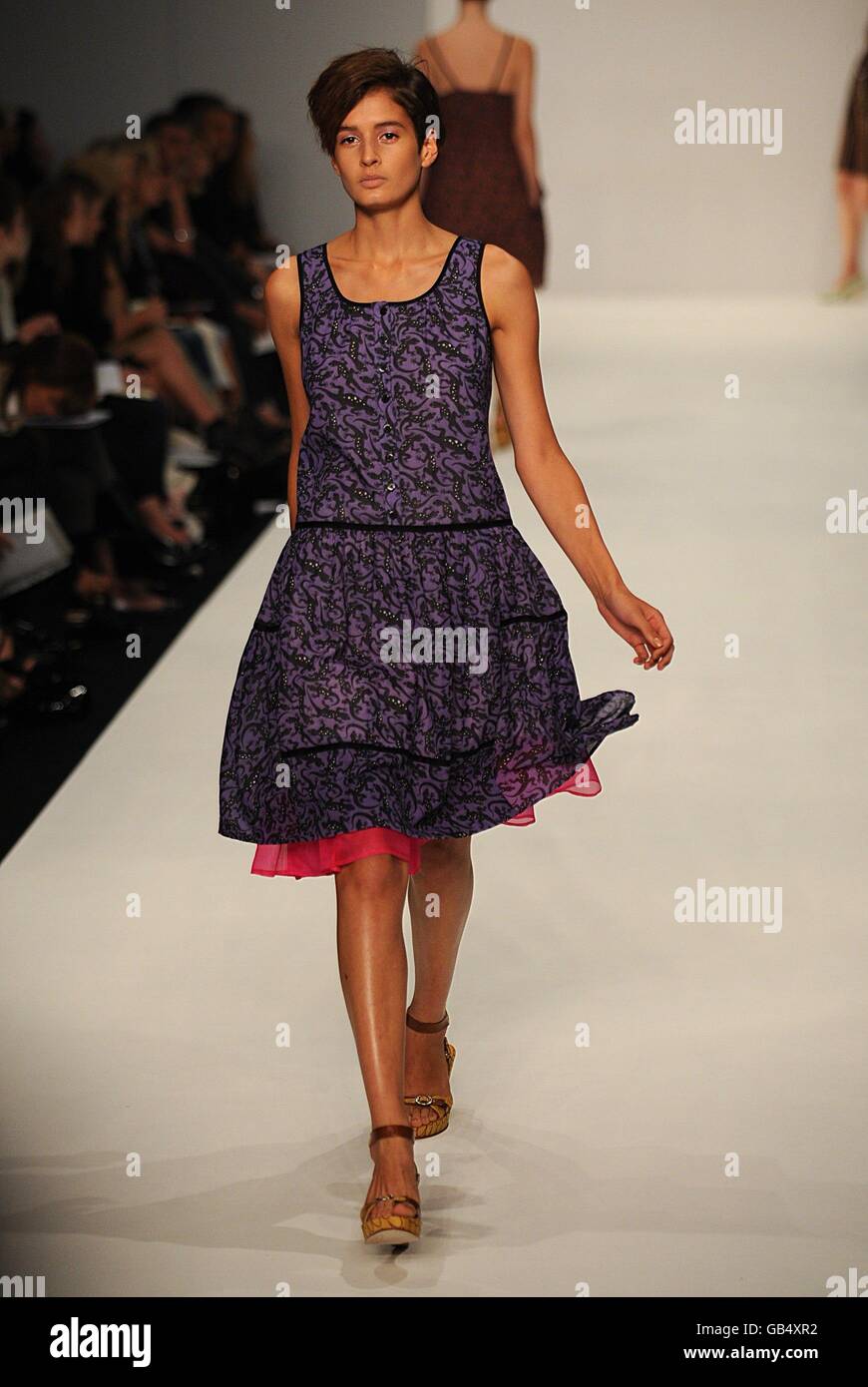 A model wears a creation by designer Eley Kishimoto, during London ...