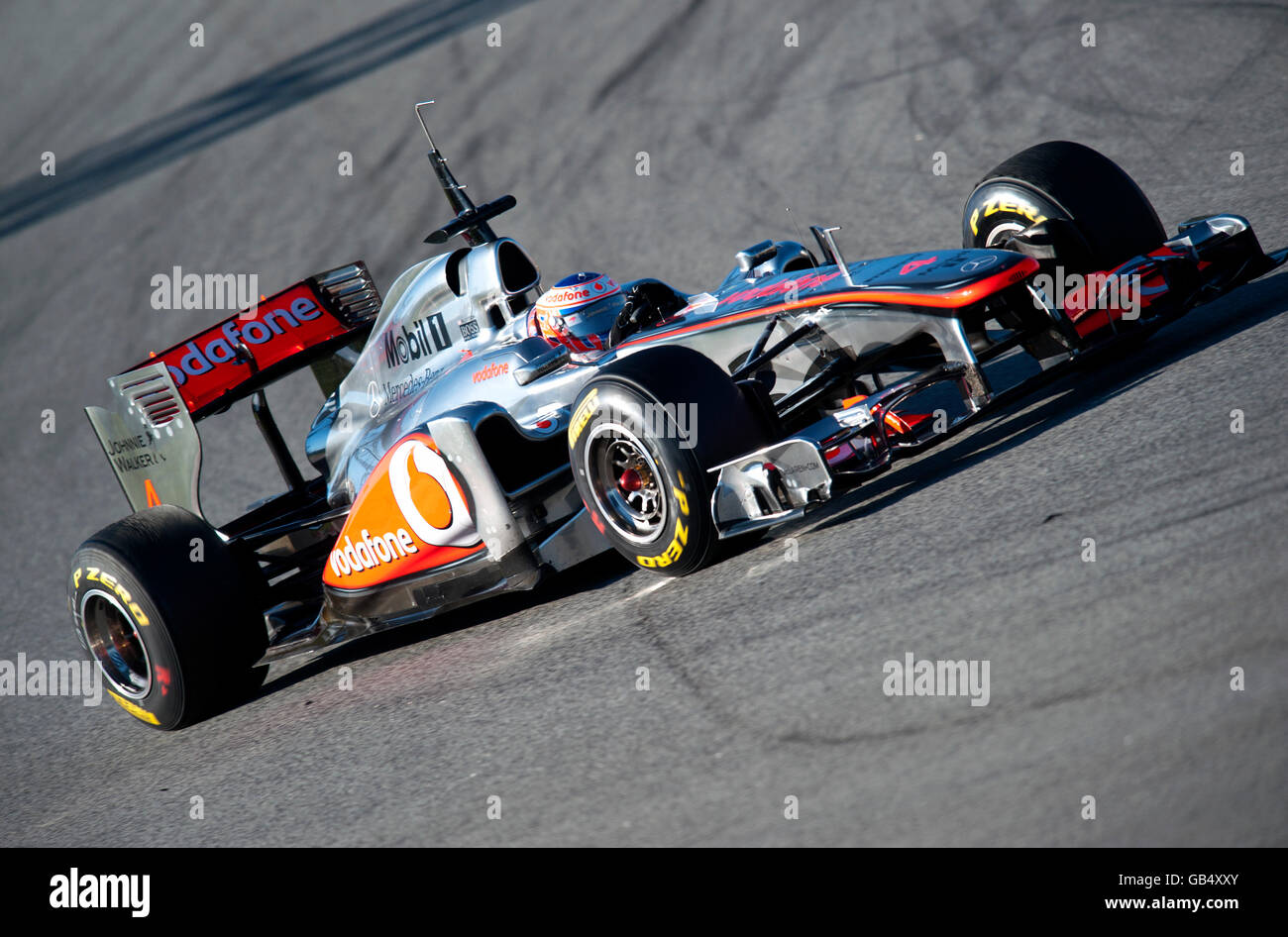 Jenson Button, Great Britain, in his McLaren-Mercedes MP4-26, Formula 1 ...
