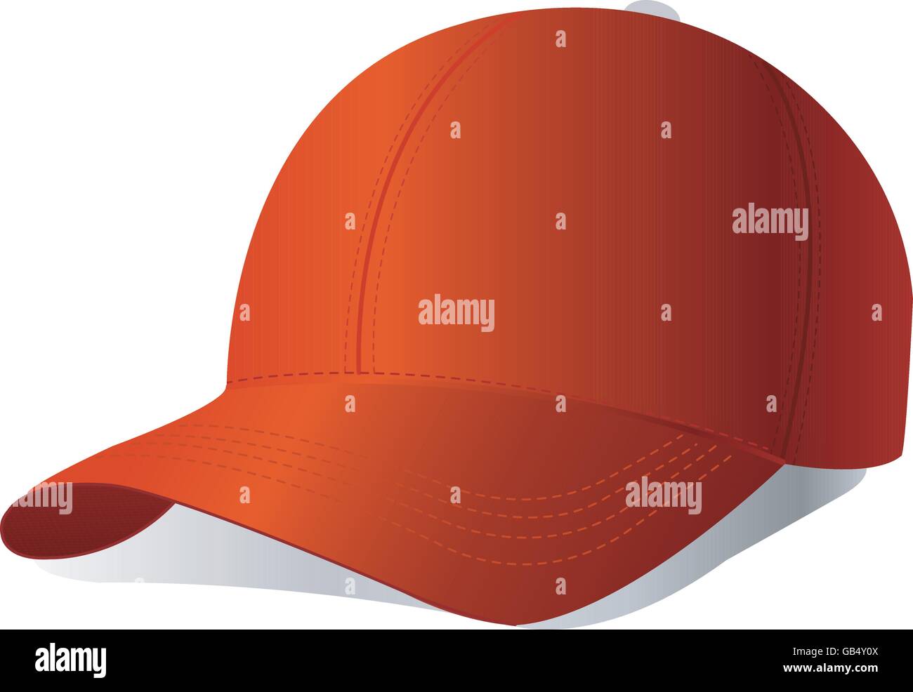 Red baseball cap Stock Vector Image & Art - Alamy