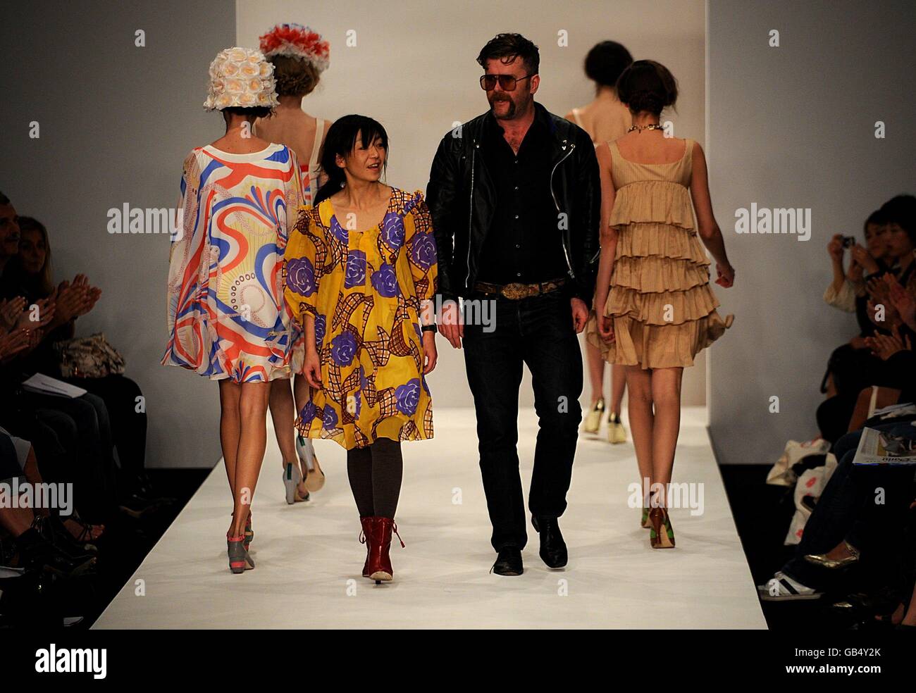 Eley Kishimoto on stage at the Eley Kishimoto show, during London ...