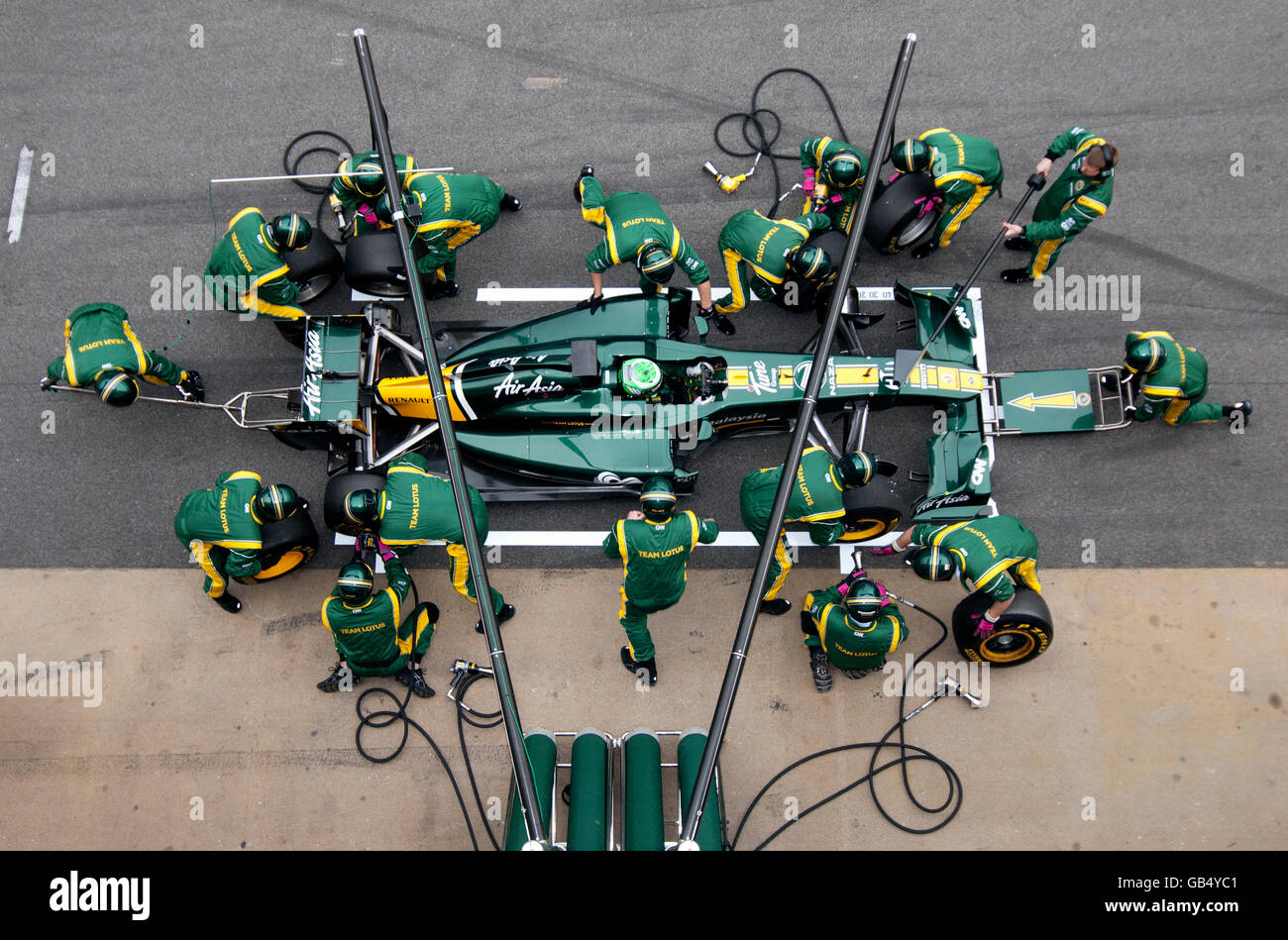 Formula 1 car top view hi-res stock photography and images - Alamy