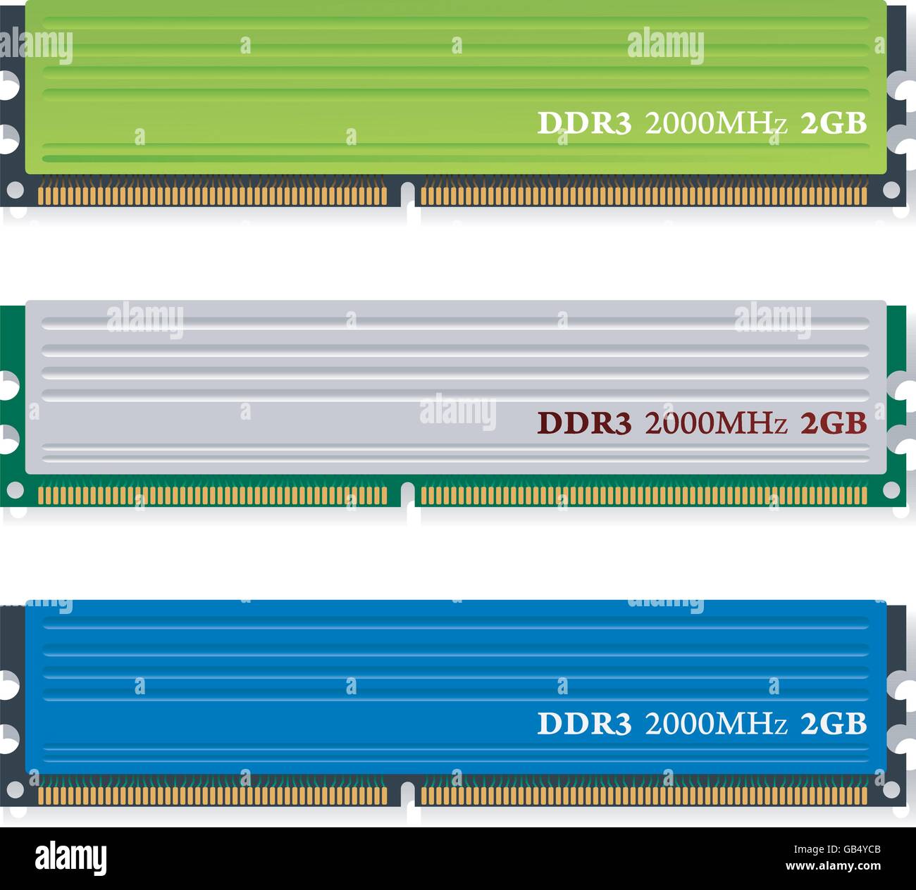 Ddr3 Sdram Stock Vector Images Alamy